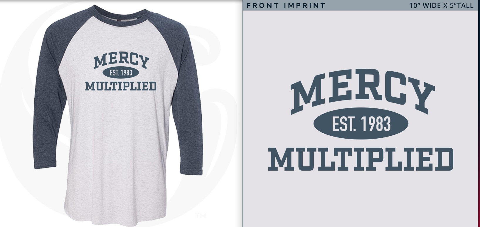Mercy Multiplied Baseball Tee